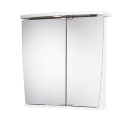 Spiegelschrank Jokey "Numa LED", wei&szlig;, B:58cm H:59,5cm T:23cm, MDF, Schr&auml;nke, Spiegelschrank, wei&szlig;, 58 cm Breite