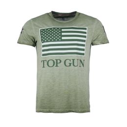 T-Shirt Top Gun "T-Shirt Search TG20191024", Damen, Gr. S, gr&uuml;n (forest gr&uuml;n), Obermaterial: 100% Baumwolle CO., Shirts T-Shirt
