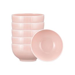 Tasse Seltmann Weiden "Caf&eacute; au lait Schalen Amina &oslash; 12,9 cm 6er Set", rosa (ros&eacute;), 6 tlg., Porzellan, Trinkgef&auml;&szlig;e, Tasse