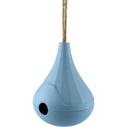 Dekofigur AM Design "Vogelhaus aus Bambus", blau, B:15,5cm H:20cm, Bambus, Dekofiguren, Dekofigur, in gelb, gr&uuml;n oder blau