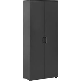 Aktenschrank Schildmeyer "Serie 1500", grau (anthrazit), B:80,2cm H:199,7cm T:41cm, FSC-zertifizierter Holzwerkstoff, Schr&auml;nke, Aktenschrank
