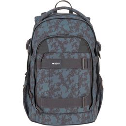 L&auml;ssig Schulrucksack L&Auml;SSIG "Origin Bold, spots blue", M&auml;dchen, Gr. B/H/T: 29cm x 47cm x 23cm, blau (spots blau), Polyester, Rucks&auml;cke Schulrucksack, aus recyceltem Material
