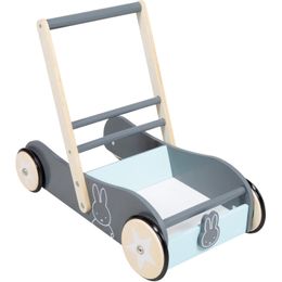Lauflernwagen Roba "miffy", grau, Lauflernhilfen, KinderB:29cm H:45cm T:56cm, Holz, Lauflernwagen, mit Bremse, B:29cm H:45cm T:56cm