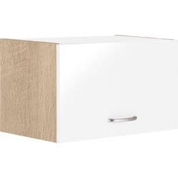 Klapph&auml;ngeschrank Optifit "Parare", wei&szlig; (wei&szlig; glanz, eichefarben), B:60cm H:35,2cm T:34,6cm, Schr&auml;nke, Klapph&auml;ngeschrank, Breite 60 cm
