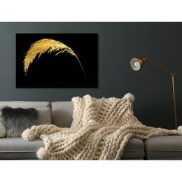 Acrylglasbild OTTO HOME "Pampas Gras - Acrylbilder mit Blattgold veredelt", gold (farbe bild(er): gold), B:40cm H:30cm, Bilder, Acrylglasbild, Goldveredelung, Handgearbeitet, Gerahmt, Edel