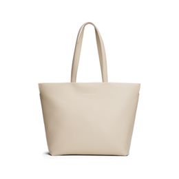 Tragetasche Tommy Hilfiger "TH LOGOTAPE TOTE", Damen, Gr. B/H/T: 42cm x 30cm x 17cm, beige, Lederimitat, Taschen Tragetasche, Damen Shopper, Umh&auml;ngetasche mit Logoschriftzug