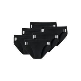 Slip Schiesser "Slip 6er Pack", Herren, Gr. L, schwarz, Obermaterial: 95% Baumwolle CO. 5% Elasthan EL., Unterhosen Slip