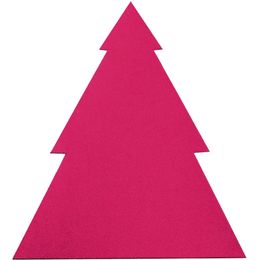 Platzset "Tannenbaum, Weihnachtsdeko", pink, B:47,5cm H:5mm L:40cm, PRIMAFLOR-IDEEN IN TEXTIL, Platzsets, Platzset, auch ideal als Tischdeko oder Untersetzer, Gr&ouml;&szlig;e 47,5 x 40cm