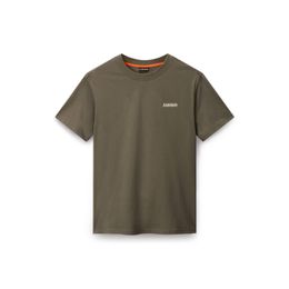 T-Shirt Napapijri "T-Shirt S-SMALL BOX 1er Pack", Herren, Gr. XXL, gr&uuml;n, Obermaterial: 100% Baumwolle CO., Shirts T-Shirt