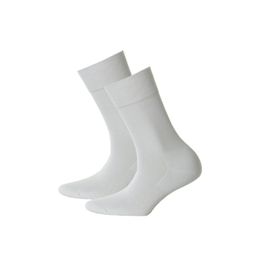 Kurzsocken Hudson "Socken 2er Pack", Damen, Gr. 39-42, wei&szlig;, Obermaterial: 97% Baumwolle CO. 3% Elasthan EL., Socken Kurzsocken
