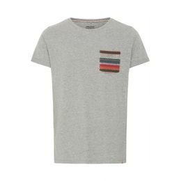 T-Shirt Blend "T-Shirt BHElandro", Herren, Gr. XL, grau (stone mix), Obermaterial: 100% Baumwolle CO., Shirts T-Shirt