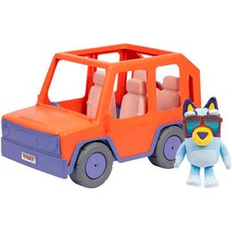 Spielwelt MOOSE "Bluey, Gro&szlig;es Familienauto & Bluey-Pl&uuml;schfigur 20 cm", rot, Spielfigurenwelten, Kinder, Spielwelt