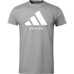 T-Shirt adidas Performance "Community T-Shirt Boxing" Gr. L, grau, Shirts, Herren, L, Obermaterial: 100% Baumwolle, T-Shirt