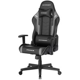 Gaming-Stuhl MCA furniture "DX Racer Prince Gamingchair", schwarz, schwarz, B:67cm H:126cm T:67cm, Kunstleder, Nylon, Polyurethan, St&uuml;hle, Gaming-Stuhl, Gaming,Racing,Design,Lordose,Kissen,Armlehne,drehbar,verstellbar