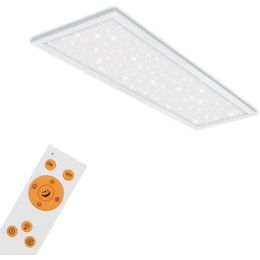 Briloner Leuchten LED Panel "7308016 PALLAS", schwarz, Leuchten, Deckenlampe, 100x25x6,5cm, Wei&szlig;, 24W, Wohnzimmer, Schlafzimmer, K&uuml;che, LED Panel
