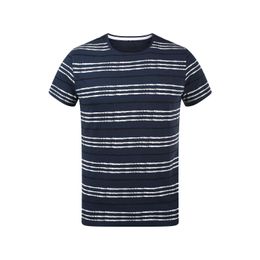 Rundhalsshirt Blend "Rundhalsshirt BHValle", Herren, Gr. M, blau (navy), Obermaterial: 100% Baumwolle CO., Shirts Rundhalsshirt