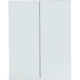 Spiegelschrank Welltime "Sovana", wei&szlig; (wei&szlig;, spiegelglas), B:60cm H:67cm T:18cm, FSC-zertifizierter Holzwerkstoff, Schr&auml;nke, Spiegelschrank, Badschrank wahlweise mit oder ohne Beleuchtung - (B/T/H) 60/18/67 cm
