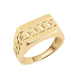 Fingerring Firetti "Schmuck Geschenk Silber 925 Silberring Panzerkette" Gr. 19, gold (gelbgoldfarben), Fingerringe, Herren, 19, Silber 925 (Sterlingsilber), 3mm, Fingerring