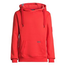 Kapuzenpullover SALZHAUT "Hoodie HEFF", Herren, Gr. 3XL, rot (chilli rot), Obermaterial: 55% Baumwolle CO. 45% Polyester PES., Pullover Kapuzenpullover