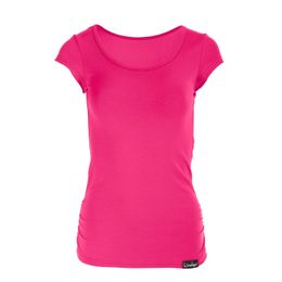 T-Shirt WINSHAPE "WTR4", Damen, Gr. XL, pink, 90% Baumwolle, 10% Elasthan, Rundhals, Shirts T-Shirt, kurzarm, Topseller