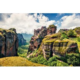 Fototapete papermoon "&Uuml;berwachsene Berge", bunt, B:2,5m L:1,86m, Vlies, Tapeten, Fototapete