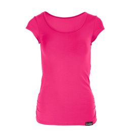 T-Shirt WINSHAPE "WTR4", Damen, Gr. M, pink, 90% Baumwolle, 10% Elasthan, Rundhals, Shirts T-Shirt, kurzarm, Topseller