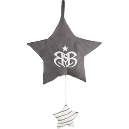Spieluhr Roba "Rock Star Baby 3", grau, Spieluhren, BabyB:27cm H:27cm, Baumwolle, Polyester, Spieluhr, B:27cm H:27cm