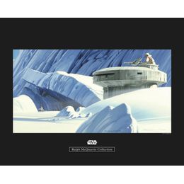 Bild Komar "Star Wars Classic RMQ Hoth Echo Base", bunt (farbe bild(er): bunt), B:50cm H:40cm, Holz, Papier, Bilder, Bild, Wandbild zur Dekoration im Kinderzimmer - ohne Rahmen