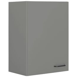 H&auml;ngeschrank Optifit "Elga", grau (basaltgrau, basaltgrau), B:50cm H:70,4cm T:34,9cm, Holzwerkstoff, Schr&auml;nke, H&auml;ngeschrank, mit Soft-Close-Funktion und Metallgriff, Breite 50 cm