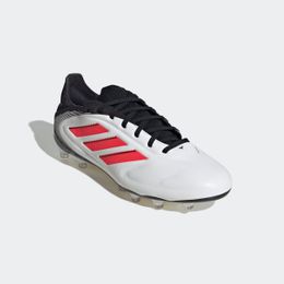 Fu&szlig;ballschuh adidas Performance "COPA PURE 3 PRO FG", Gr. 39, wei&szlig; (cloud wei&szlig;, lucid rot, core schwarz), Leder, Synthetik, Schuhe Fu&szlig;ballschuh, f&uuml;r Rasenpl&auml;tze