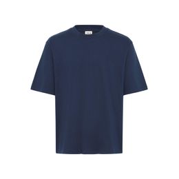 !Solid Rundhalsshirt SOLID "Rundhalsshirt SDBILOP", Herren, Gr. M, blau (insignia blau), Obermaterial: 50% Baumwolle CO. 50% Polyester PES., Shirts Rundhalsshirt