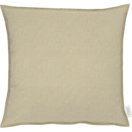 Dekokissen Apelt "ALASKA" Gr. 1, beige (sand, unifarben), B:49cm L:49cm, Baumwolle, Polyester, Dekokissen_Sitzkissen_Kissenh&uuml;llen, Dekokissen, Uni, Kissenh&uuml;lle ohne F&uuml;llung, 1 St&uuml;ck