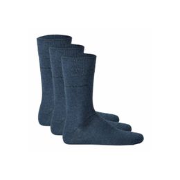 Kurzsocken Tom Tailor "Socken 3er Pack", Herren, Gr. 43-46, blau, Obermaterial: 77% Baumwolle CO. 20% Polyamid PA. 3% Elasthan EL., Socken Kurzsocken