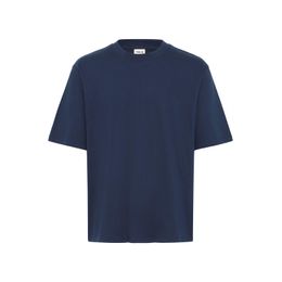 !Solid Rundhalsshirt SOLID "Rundhalsshirt SDBILOP", Herren, Gr. S, blau (insignia blau), Obermaterial: 50% Baumwolle CO. 50% Polyester PES., Shirts Rundhalsshirt