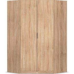 Kleiderschrank Rauch "Eckschrank Schrank Ankleidezimmer Schlafzimmer Garderobe LAGOA", eiche sonoma, B:117cm H:197cm T:117cm, Holzwerkstoff, Schr&auml;nke, Kleiderschrank, voll ausgestattet viel Stauraum, optional mit Aufsatz MADE IN GERMANY