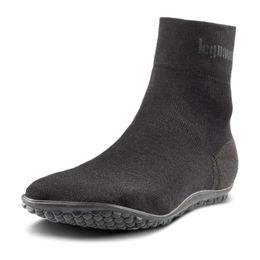 Barfu&szlig;schuh Leguano "CLASSIC", Damen, Gr. XL (44/45), schwarz, Textil, Schuhe Barfu&szlig;schuh, Bequemschuh, Komfortschuh, Flats, Schlupfboots mit dehnbarem Schaft