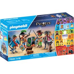 Konstruktions-Spielset Playmobil "My Figures: Piraten (71533), Pirates", bunt, Spielbausteine, Kinder, Kunststoff, Konstruktions-Spielset, Made in Europe