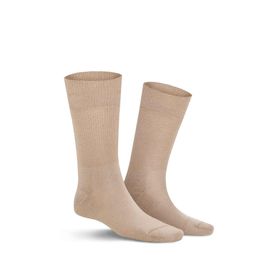 Socken Kunert "Socke Take Care Dia Premium", Herren, Gr. 41-42, braun (pure desert 6910), Obermaterial: 53% Polyamid PA. 45% Lyocell CLY. 2% Elasthan EL., Socken Socken