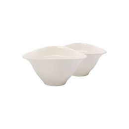 Villeroy & Boch Suppenteller VILLEROY & BOCH "Suppenschalen Vapiano 18 x 16 cm 2er Set wei&szlig;", wei&szlig;, L:18cm, Speiseteller, Suppenteller