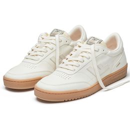 Sneaker FLAMINGOS LIFE "STADION", Herren, Gr. 41, wei&szlig; (pearl naturale), Synthetik, Textil, Schuhe Sneaker, vegane Sneaker, Obermaterial aus 68% Maisresten