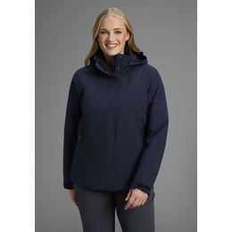Allwetterjacke Maier Sports "DA-JACKE MTEX EL. METORTHERMREC W", Damen, Gr. 36, night sky, Obermaterial: 100% Polyester, Jacken Allwetterjacke, Wasser- & Winddicht & Atmungsaktiv