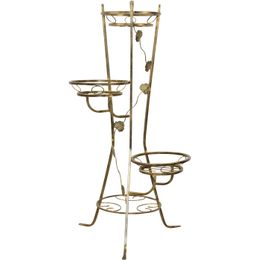 Blumentisch, gold (goldfarben, goldfarben), B:65cm H:117cm T:65cm, HOFMANN LIVING AND MORE, Tische, Blumentisch