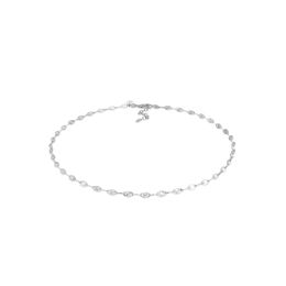 Choker Elli Premium "Halskette Choker Pl&auml;ttchen Design Stern Look 925 Silber" Gr. 36, silber, Halsketten, Damen, ohne Stein, Silber 925 (Sterlingsilber), Choker