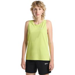 Tanktop Jack Wolfskin "PRELIGHT STRIDE TANK W", Damen, Gr. M (38/40), gr&uuml;n (cool, matcha), Obermaterial: 100% Polyester, Tops Tanktop