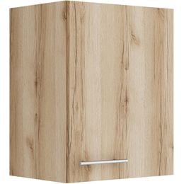 H&auml;ngeschrank Optifit "Bella", braun (wildeiche, wildeiche), B:45cm H:57,6cm T:34,6cm, Holzwerkstoff, Schr&auml;nke, H&auml;ngeschrank, Breite 45 cm, 1 T&uuml;r, 1 Einlegeboden