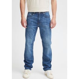 Regular-fit-Jeans Blend "BL-Rock fit", Herren, Gr. 28, L&auml;nge 30, blau (middle blau), Denim/Jeans, Obermaterial: 98% Baumwolle, 2% Elasthan, Abriebeffekte, regular fit, Jeans Regular-fit-Jeans