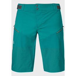 Sch&ouml;ffel Shorts SCH&Ouml;FFEL "Shorts Arosa M", Herren, Gr. 48, Normalgr&ouml;&szlig;en, gr&uuml;n (6895, gr&uuml;n), Oberstoff Rumpf oben: 89% Nylon 11% Elasthan Oberstoff Rumpf unten: 94% Nylon 6% Elasthan, Hosen Shorts