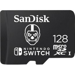 Sandisk Speicherkarte "microSDXC Extreme 128GB Fortnite Edition, Skull Trooper", schwarz (schwarz, wei&szlig;), 128 GB, Speicherkarten, Speicherkarte