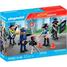 Konstruktions-Spielset Playmobil "Figurenset Polizei (71730), Playmobil Action Heroes", bunt, Spielbausteine, Kinder, Kunststoff, Konstruktions-Spielset, Made in Europe