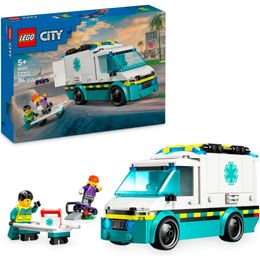 Konstruktionsspielsteine Lego "Rettungswagen (60451), Lego City", bunt, Spielbausteine, Kinder, Kunststoff, Konstruktionsspielsteine, Made in Europe